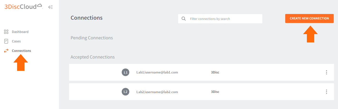 3DiscCloud connections - 3DISC Online Help
