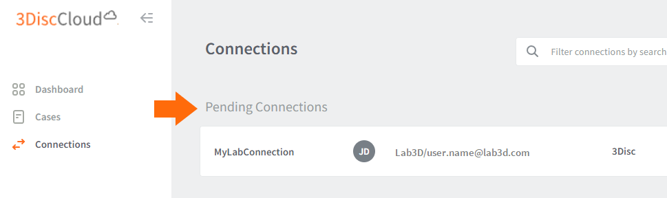 3DiscCloud connections - 3DISC Online Help