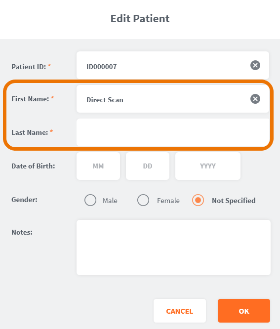 Managing Patients - 3DISC Online Help