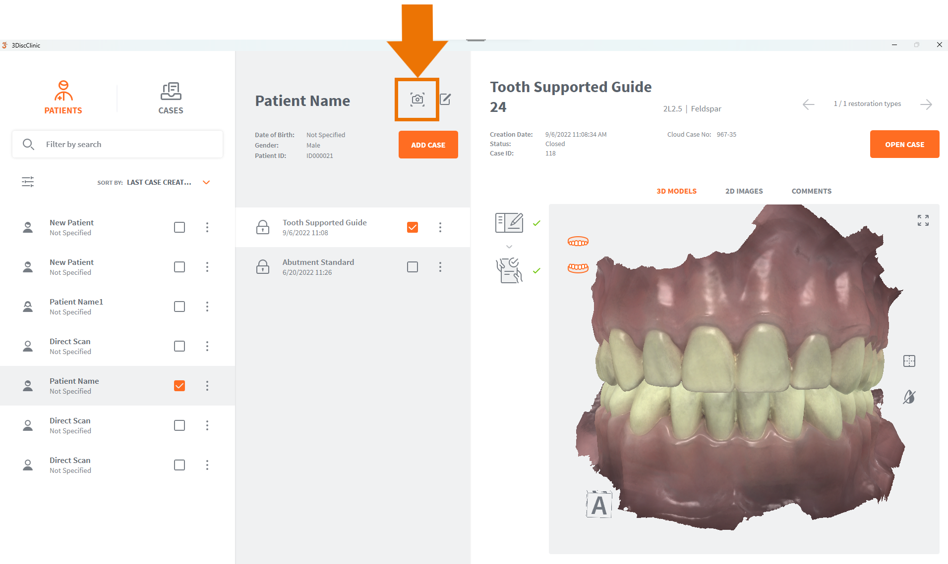 Using the Image Acquisition tool - 3DISC Online Help