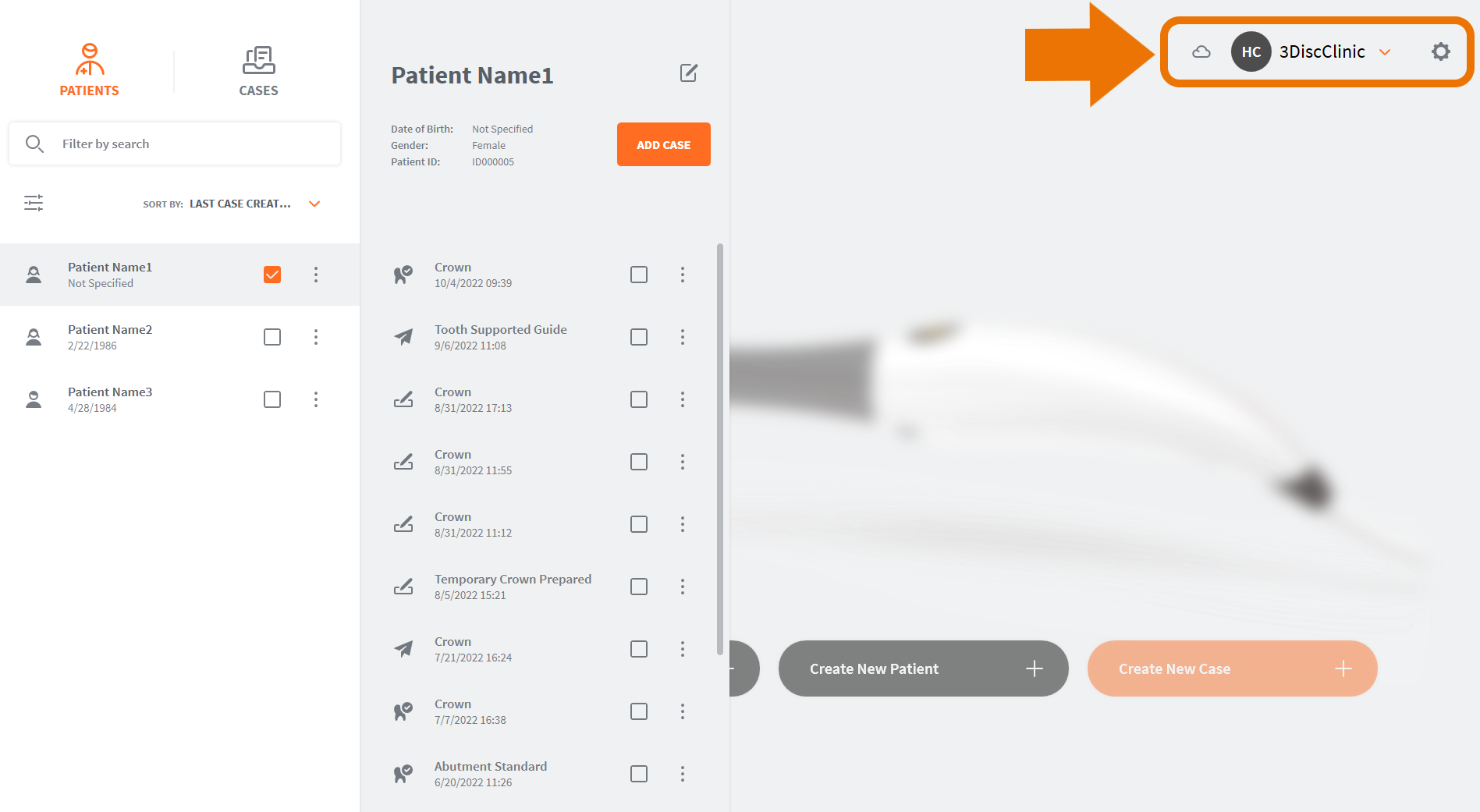 Sending an Order to a Lab - 3DISC Online Help